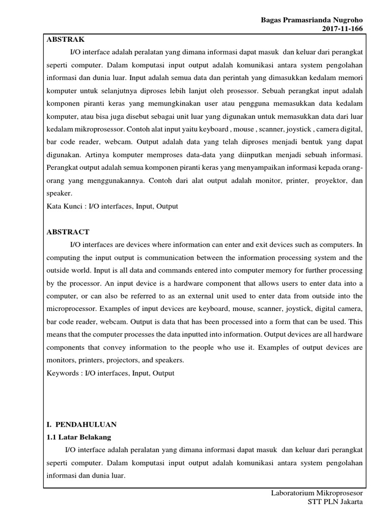 Laporan Mikroprosesor | PDF