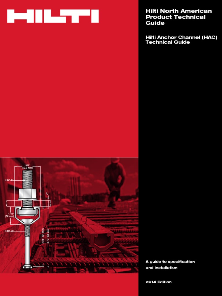 Hilti North American Product Technical Guide | PDF | Anchor | Screw