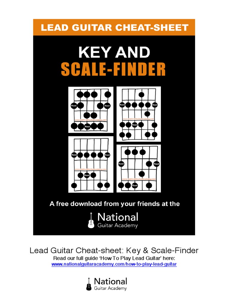 Lead Guitar Key & Scale Cheat Sheet | PDF | Scale (Music) | Chord (Music)