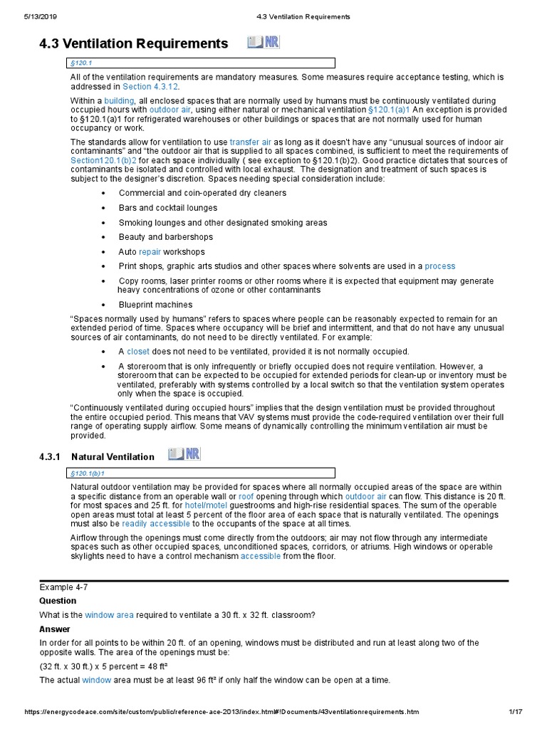 Ventilation Requirements for Buildings | PDF | Ventilation ...