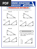 Triángulos Notables Ejercicios Resueltos | PDF