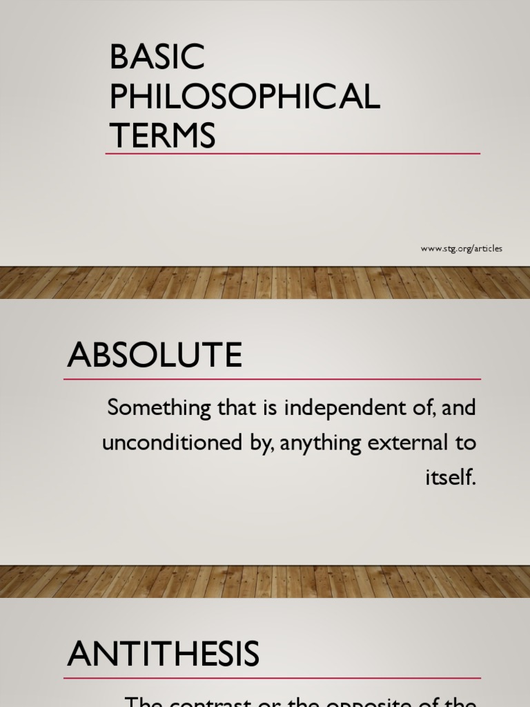 Essential Philosophical Concepts Explained: An Overview of Basic Terms ...