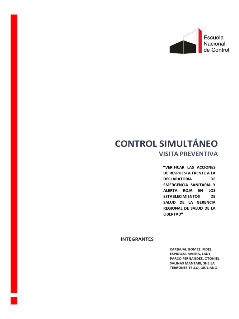 Caratula Control Concurrente | PDF