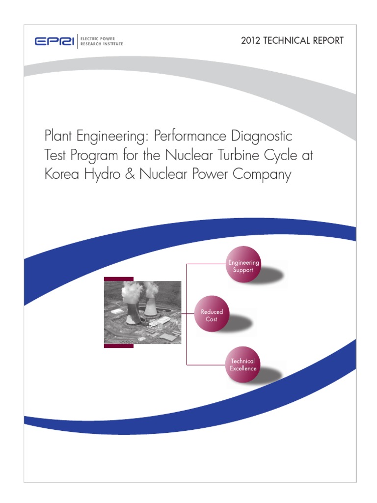Plant Engineering: Performance Diagnostic Test Program For The Nuclear ...