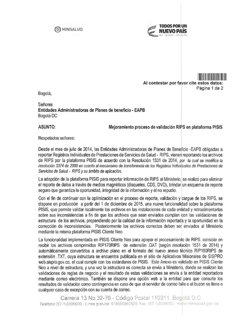 Carta de EAPB | PDF | Archivo de computadora | Tecnología digital