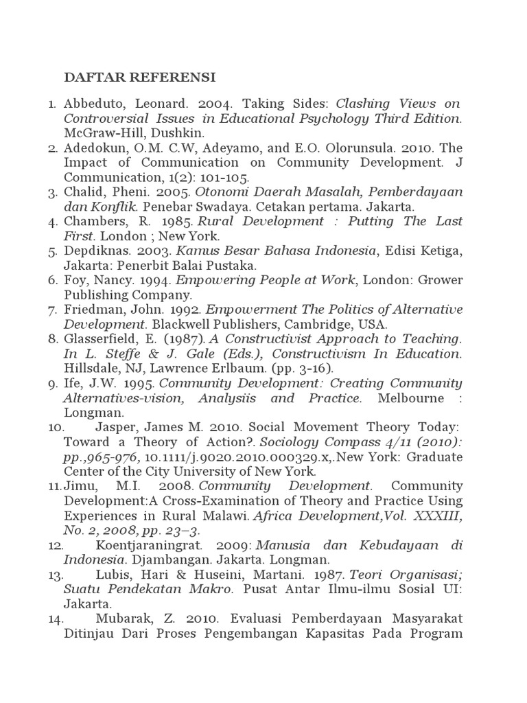 Daftar Referensi | PDF