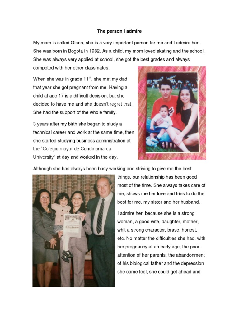 The Person I Admire | PDF