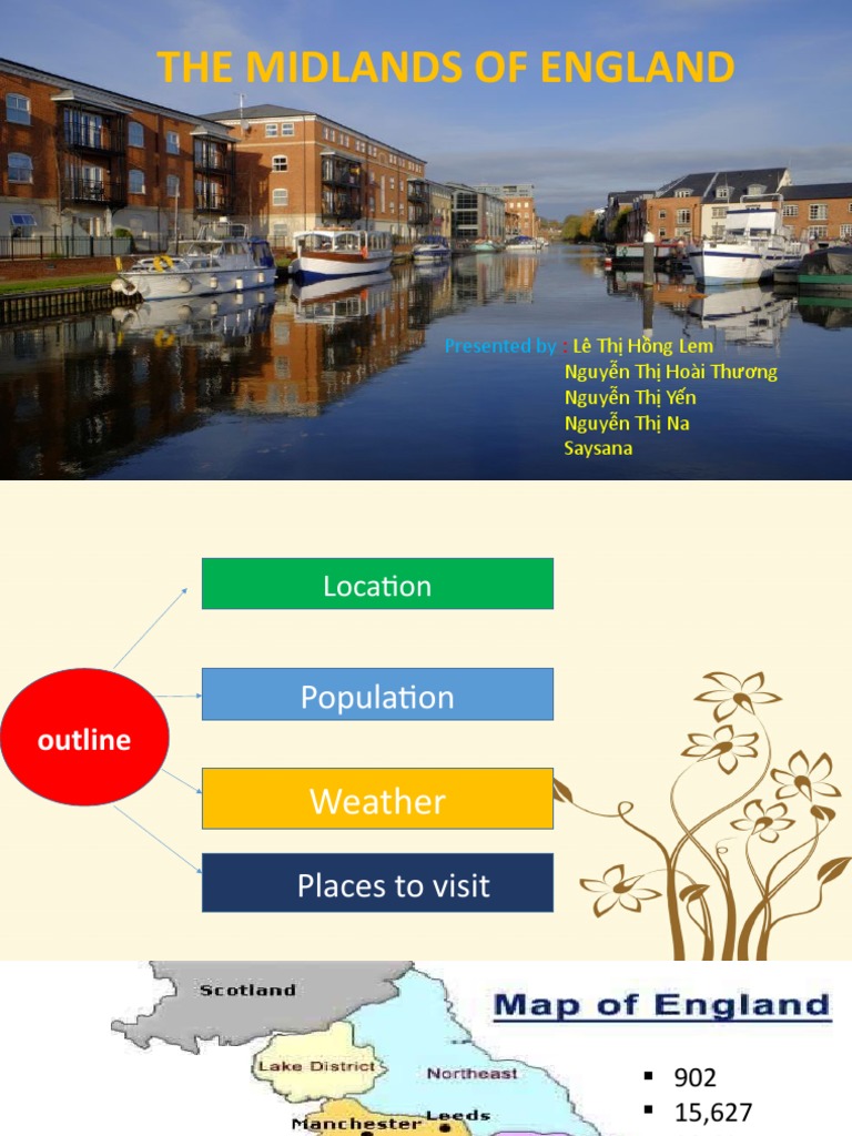 The Midlands of England: Presented by | PDF | Oceanography | Geography