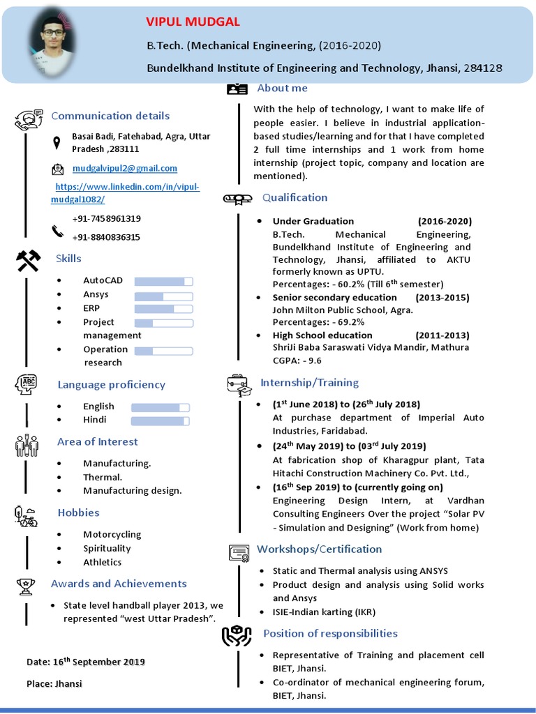 Vipul Resume | PDF | Science | Engineering