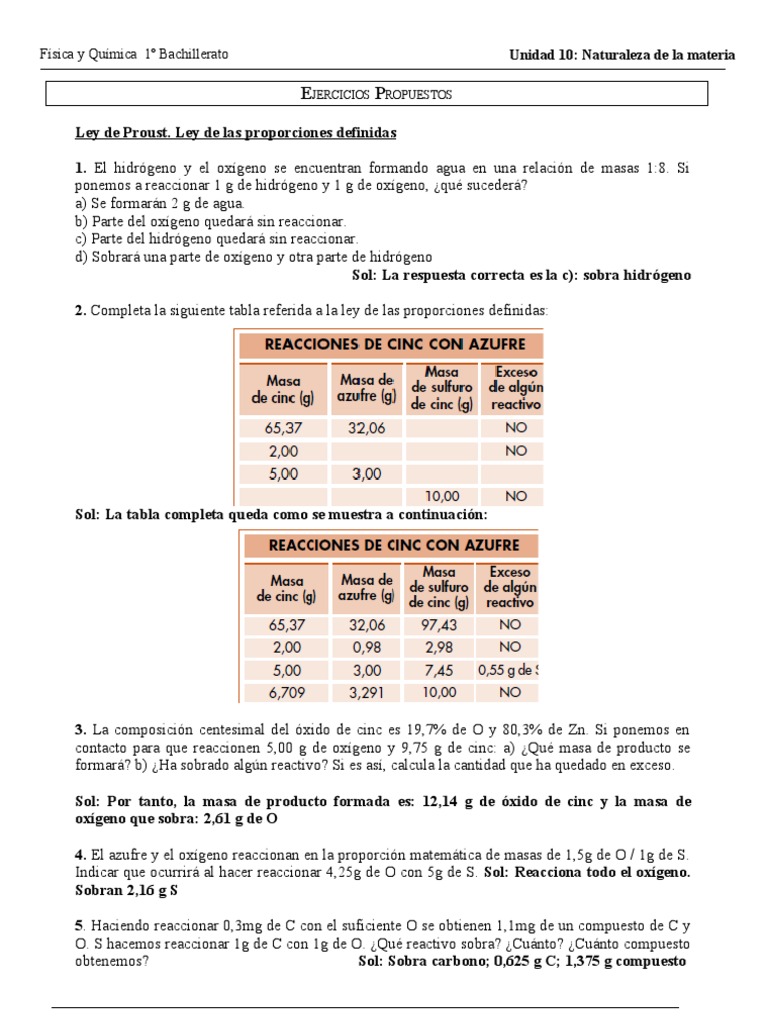 Ejercicios Propuestos | PDF | Mole (Unidad) | Oxígeno