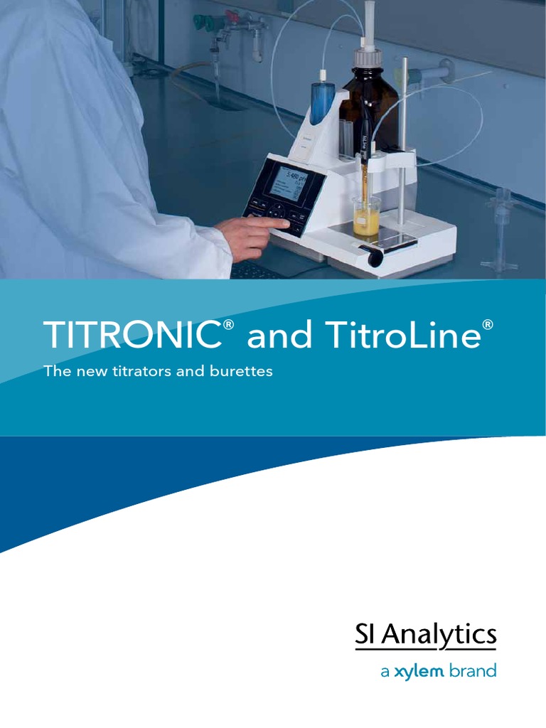 Si Analytics Titronic Titroline Brochure | PDF | Titration | Chemistry