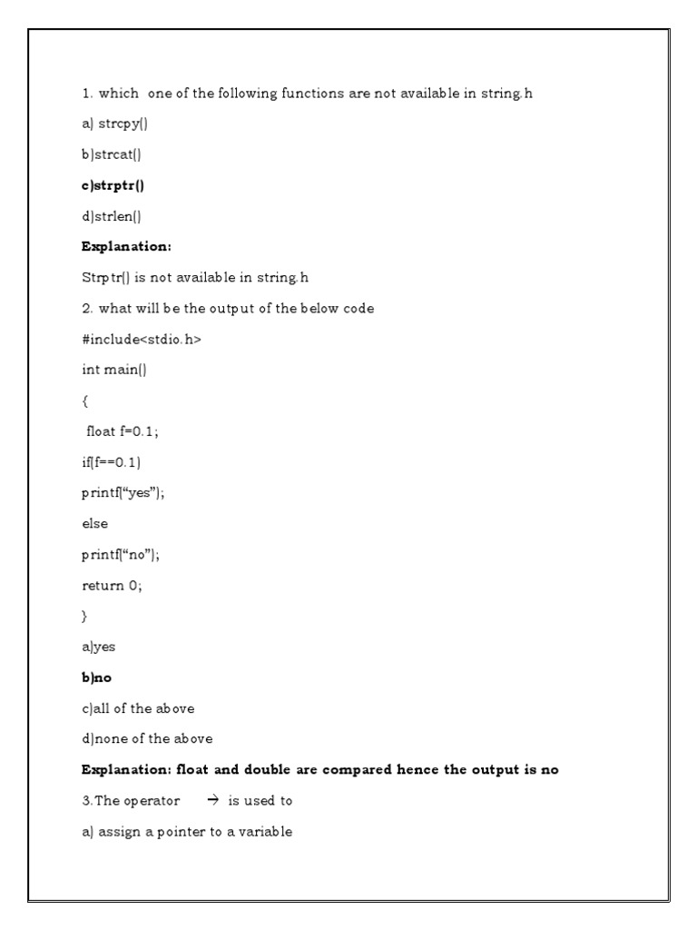 Tcs Doc 3 1 Pdf C Programming Language Parameter Computer