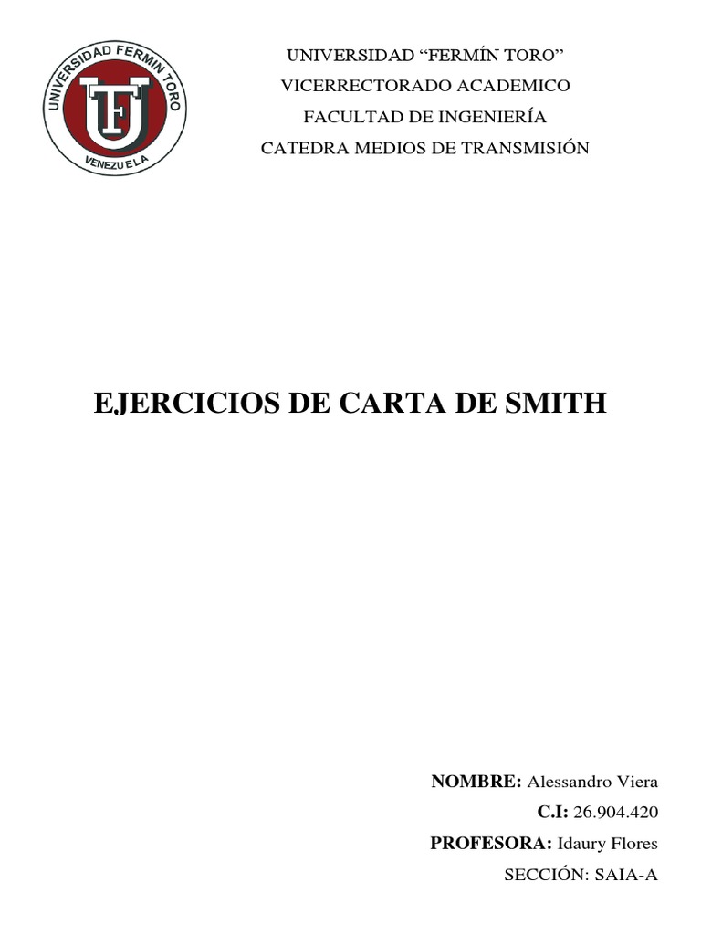 Ejercicios de Carta de Smith | PDF