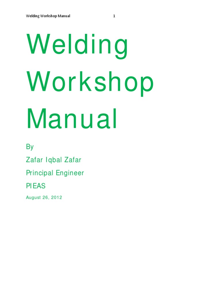 Welding Workshop Manual | Download Free PDF | Welding | Construction