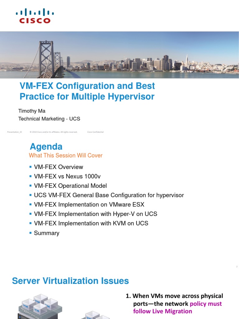 VM-FEX Configuration & Best Practice For Multiple Hypervisor | PDF | Hyper V | V Mware