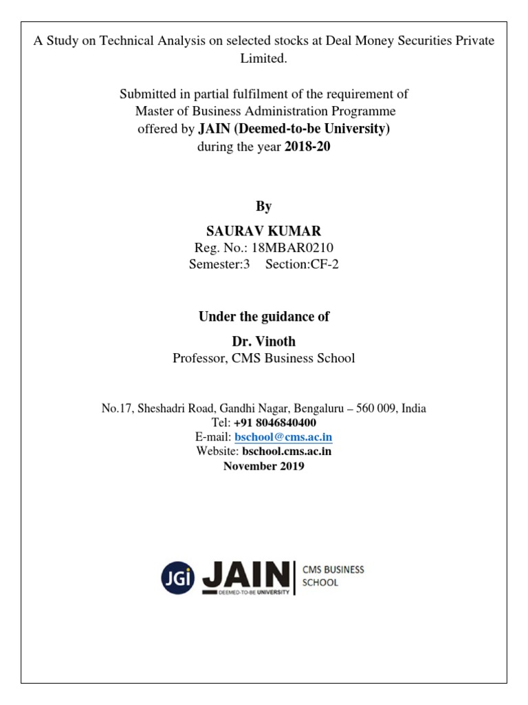 SIP Report Front Pages Saurav Kumar | PDF | Educational Stages | Academia