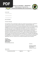 Sample Request Letter For Panelist | PDF