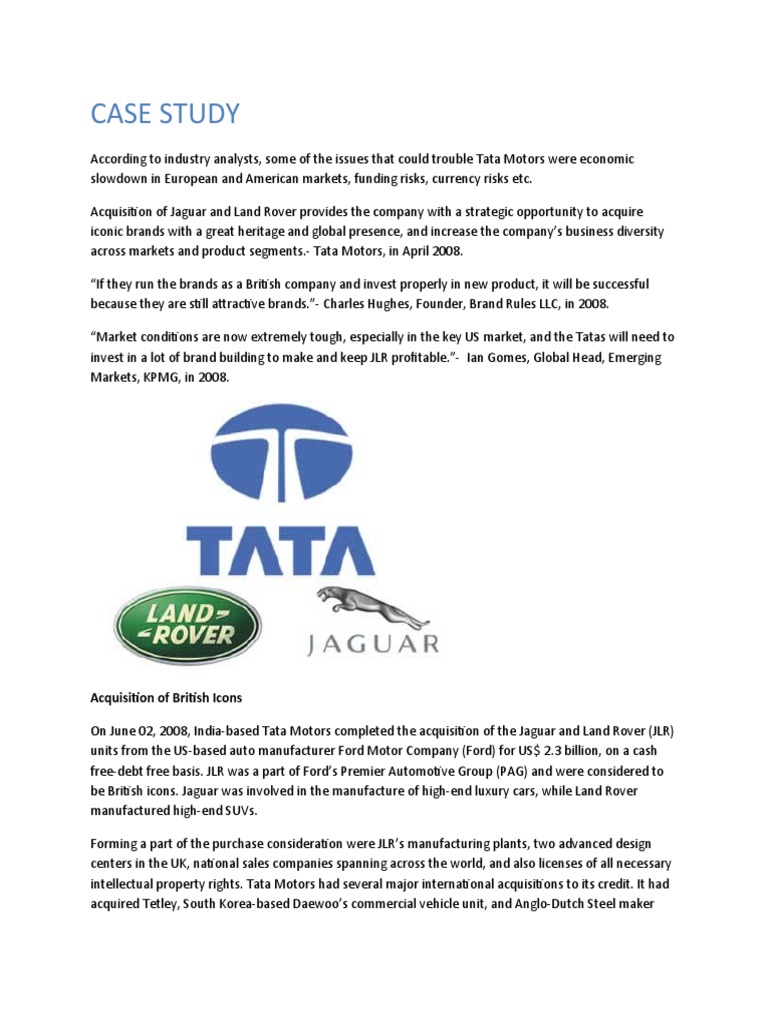 Case Study | PDF | Ford Motor Company | Transport