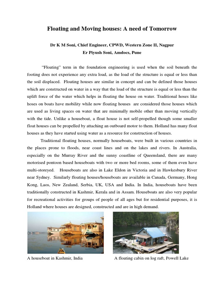 Floating Houses: Future of Flood Resilience | PDF | Buoyancy ...