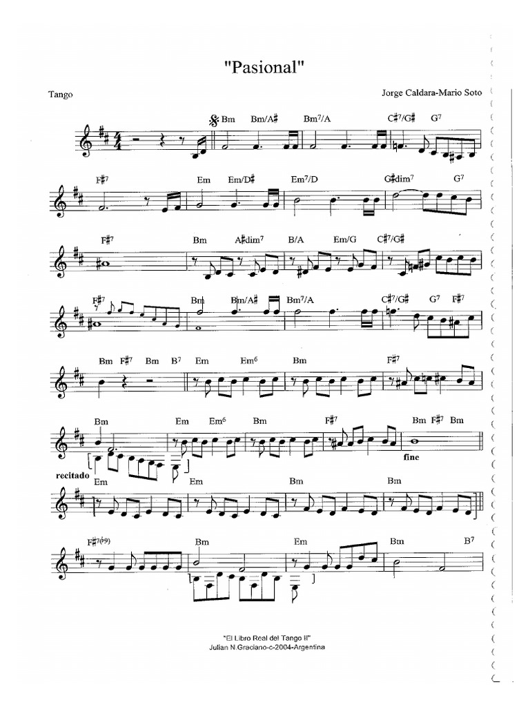 Tango Pasional-Real-Book PDF | PDF