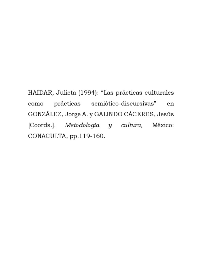 Prácticas culturales y semiótica | PDF