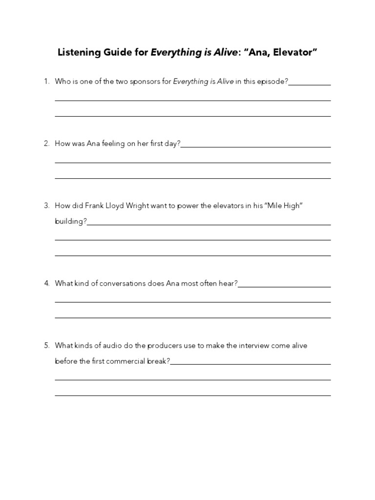 Listening Guide | PDF