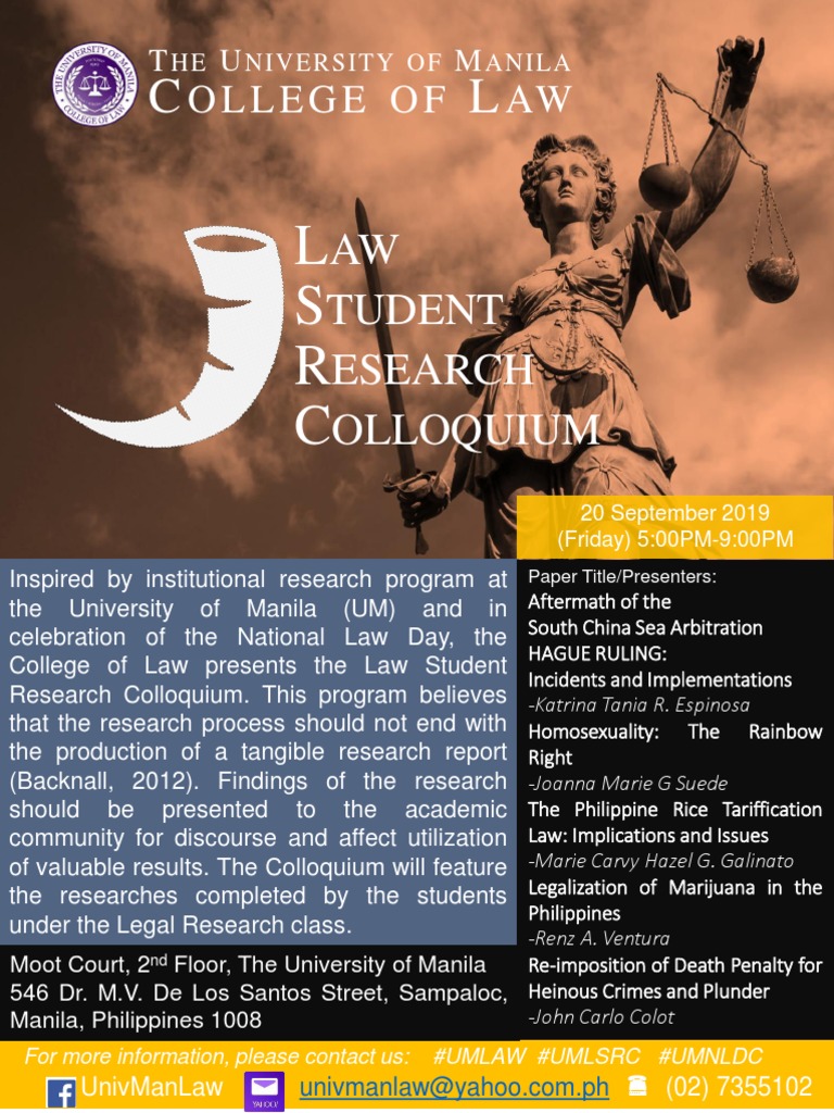 Research Colloquium Banner | PDF | Ethical Principles | Social Institutions
