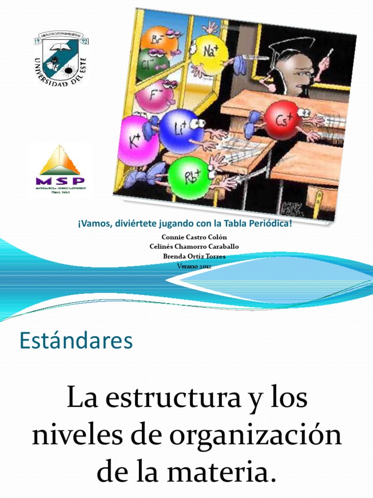 Diviertete Jugando Con La Tabla Periodica PDF | PDF
