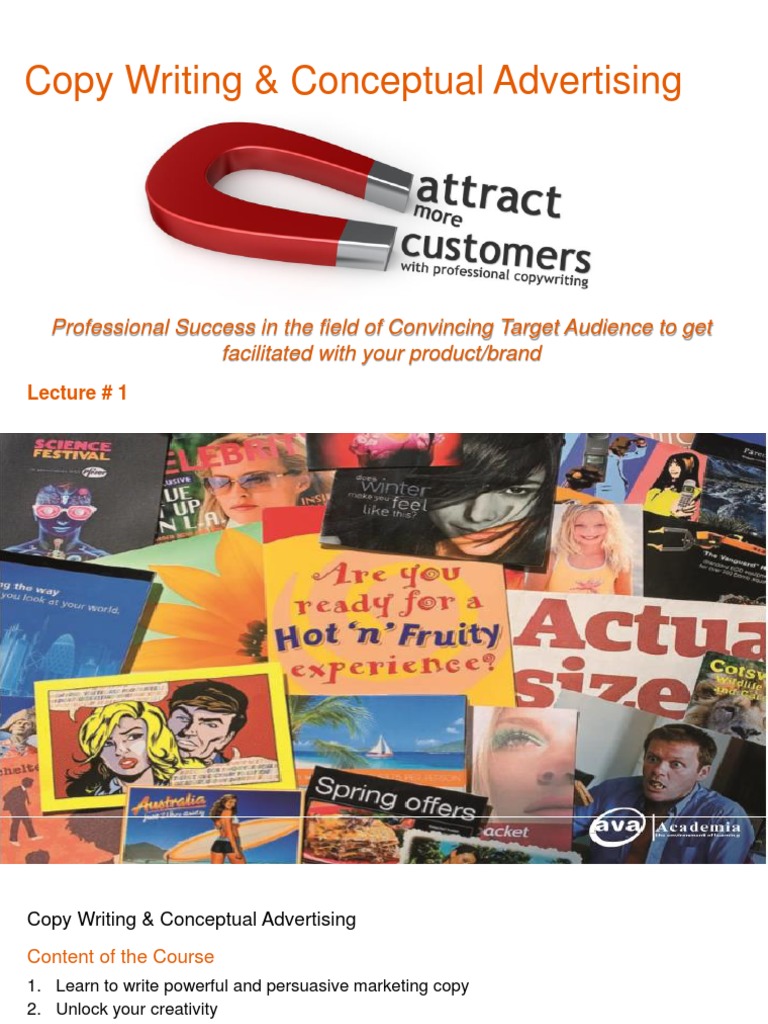Introduction To Copy Writing | PDF | Copywriting | Audience