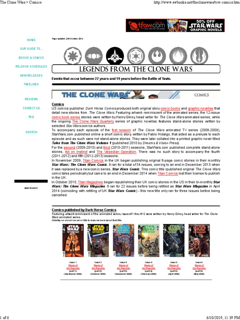 The Clone Wars - Comics | PDF | Star Wars | Jedi