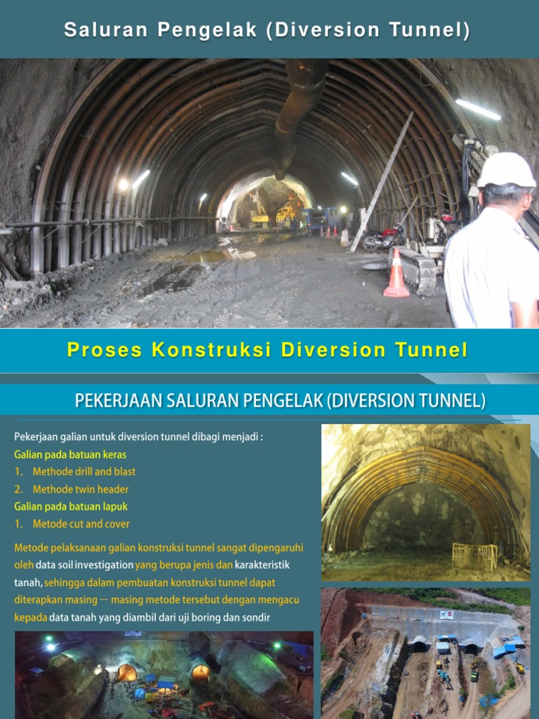 Saluran Pengelak (Diversion Tunnel) v.2 | PDF