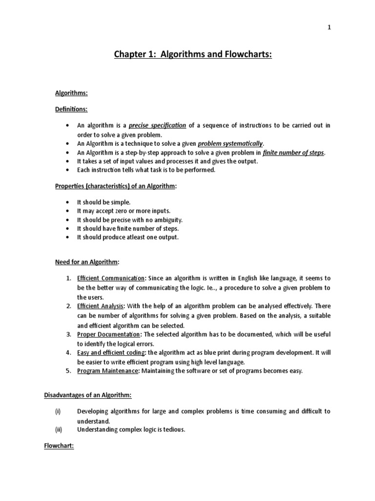 Algo & Flow Chart | Download Free PDF | Algorithms | Computer Program