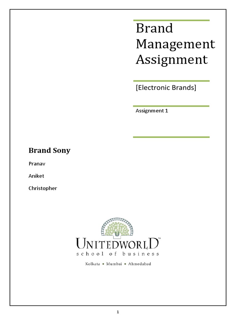 Brand Management Assignment | PDF | Brand | Human Nature