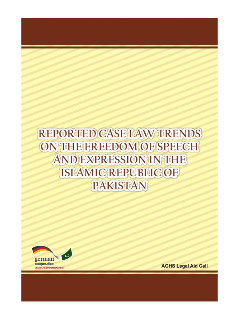 Reported Case Law Trends On The Freedom of Speech in The Islamic ...