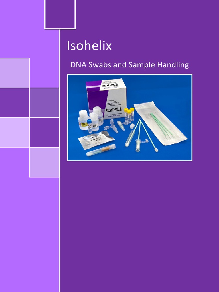 Isohelix: DNA Swabs and Sample Handling | PDF | Dna | Lysis