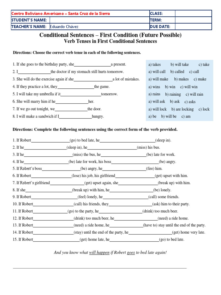 Cba Worksheet - First Conditional | PDF | Morphology | Onomastics