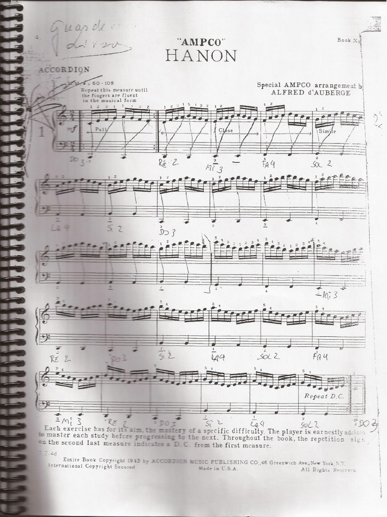 Hanon 1,2,3 PDF | PDF