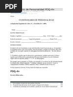 Cuestionario de Personalidad PDQ-4 | PDF | Cuestionario | Conceptos ...