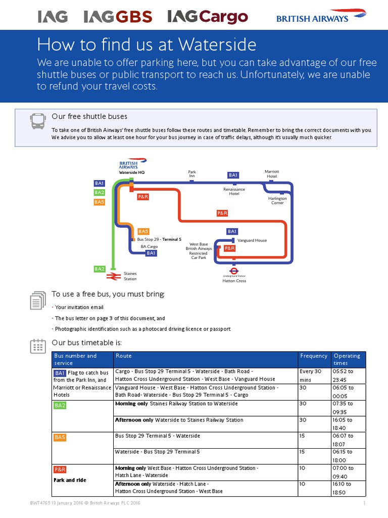 How To Find Us Waterside BWT4765 2018-09-12 | PDF | Bus | Train Station