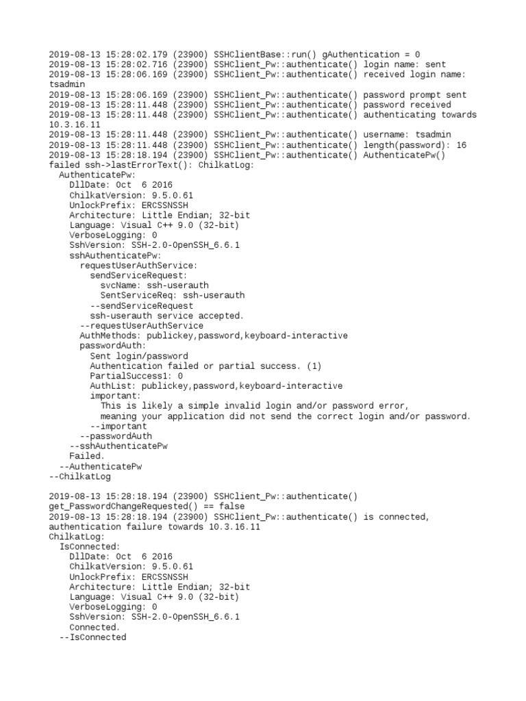 SSH Client Log | Download Free PDF | User (Computing) | Secure Shell