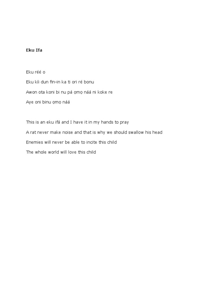 Eku Ifa | PDF | Food And Drink | Foods