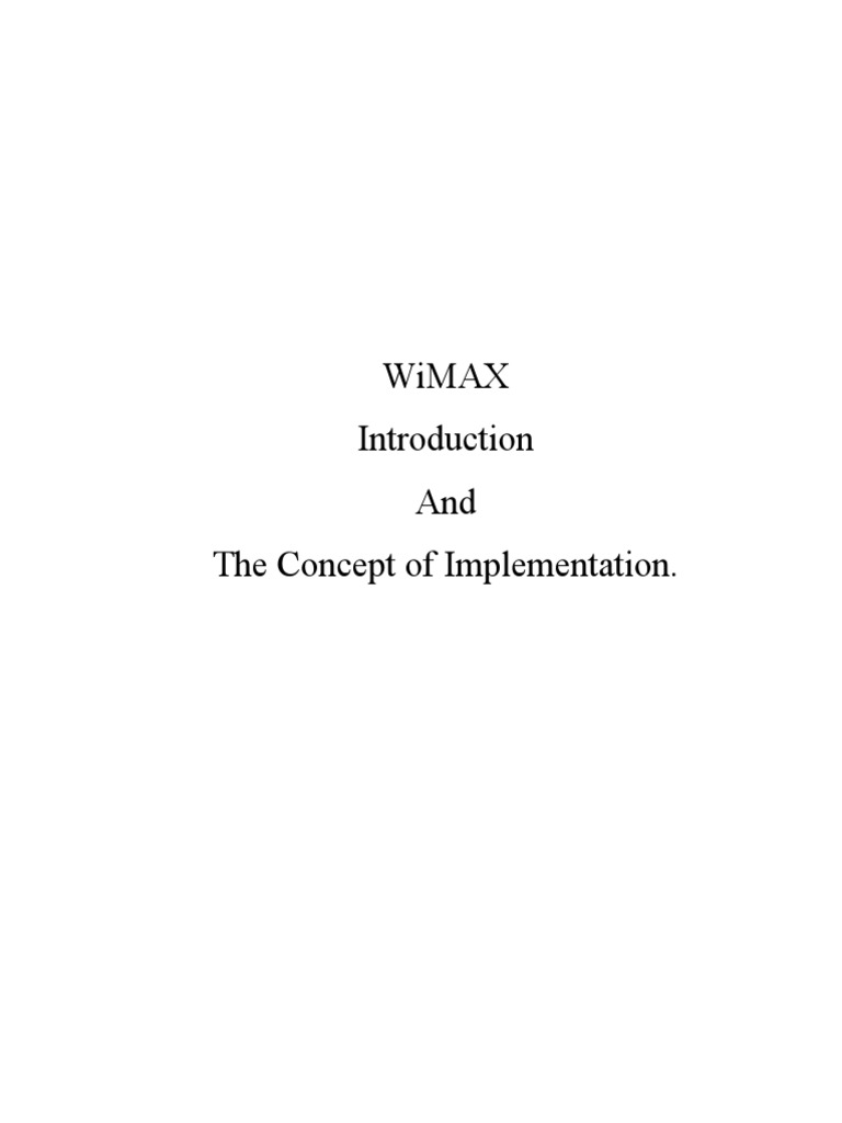 WiMAX: A Guide for Telecom Students | PDF | Telecommunications ...