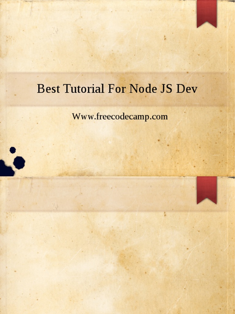 Web For Learning Node Js | PDF