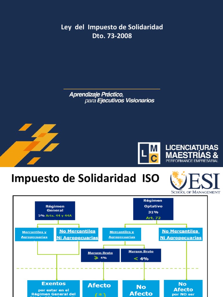 Ley del Impuesto de Solidaridad ISO | PDF | Activo fijo | Depreciación
