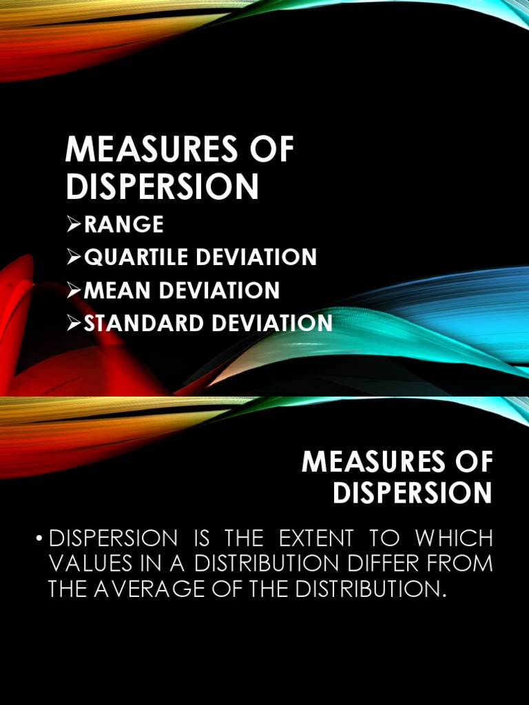 Measures of Dispersion | PDF | Standard Deviation | Standard Score
