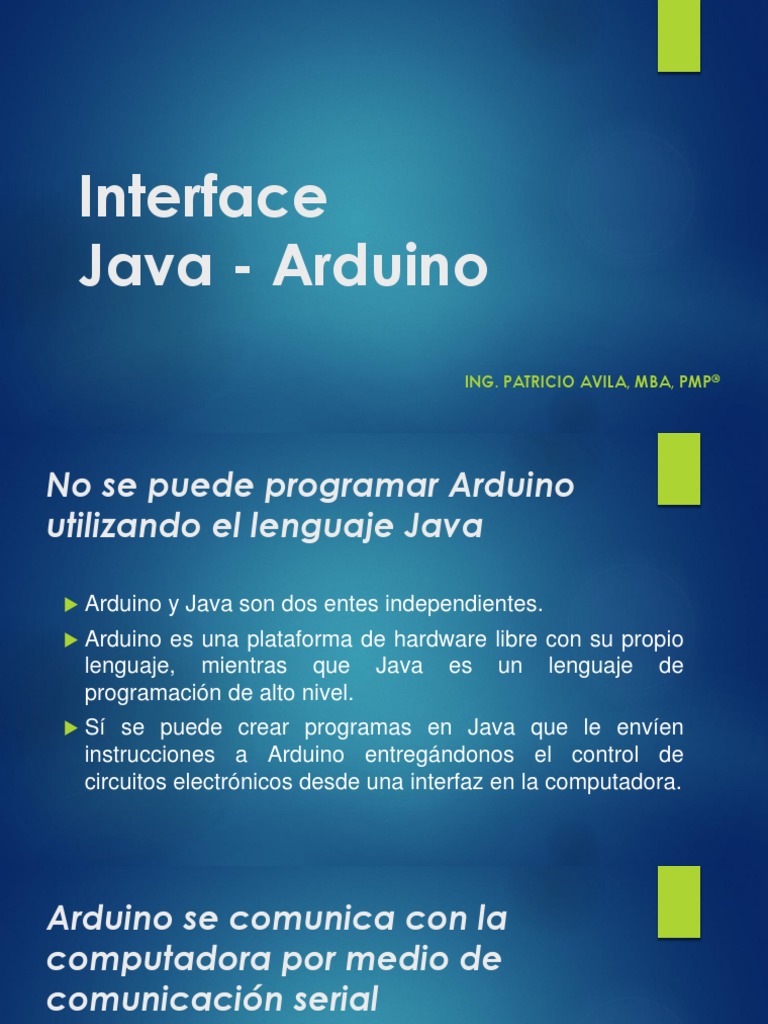S09.2 Interface Java - Arduino | PDF | Java (lenguaje de programación ...