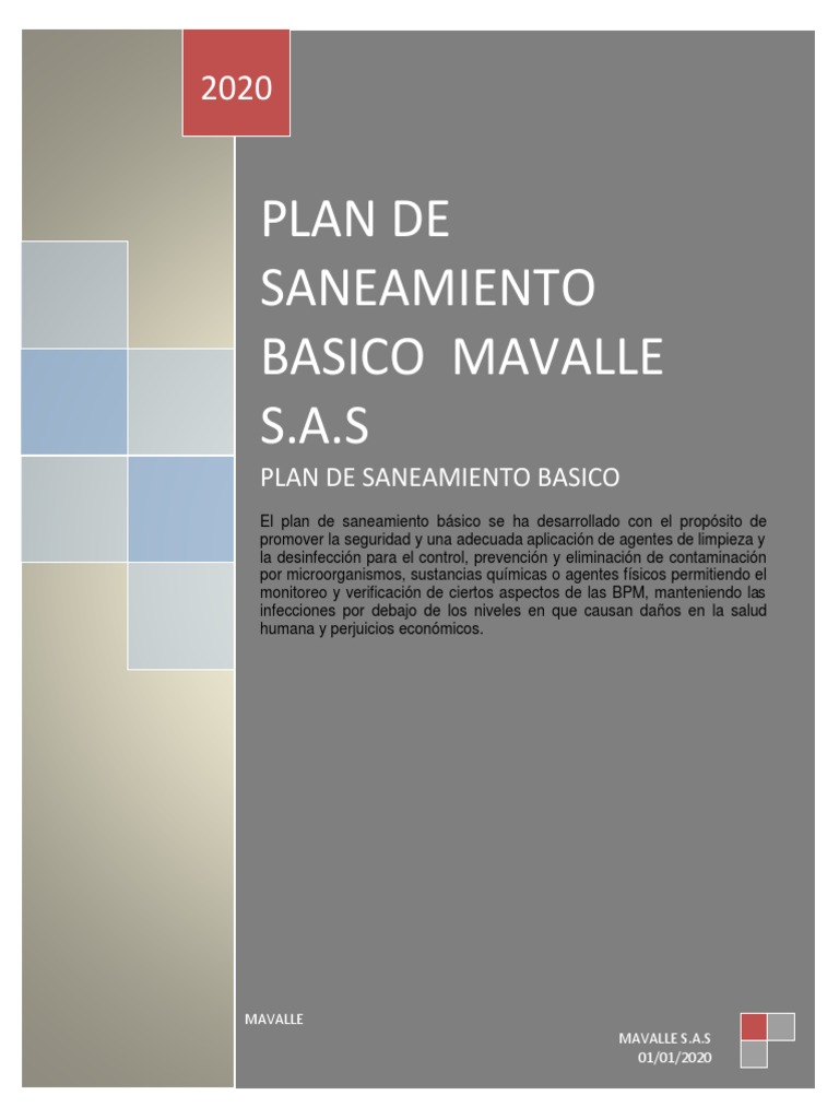 Plan de Saneamiento Básico - Final | PDF | Pesticida | Saneamiento