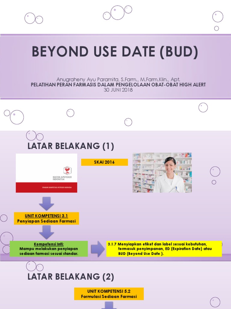 BUD UNTUK SEDIAAN FARMASI | PDF