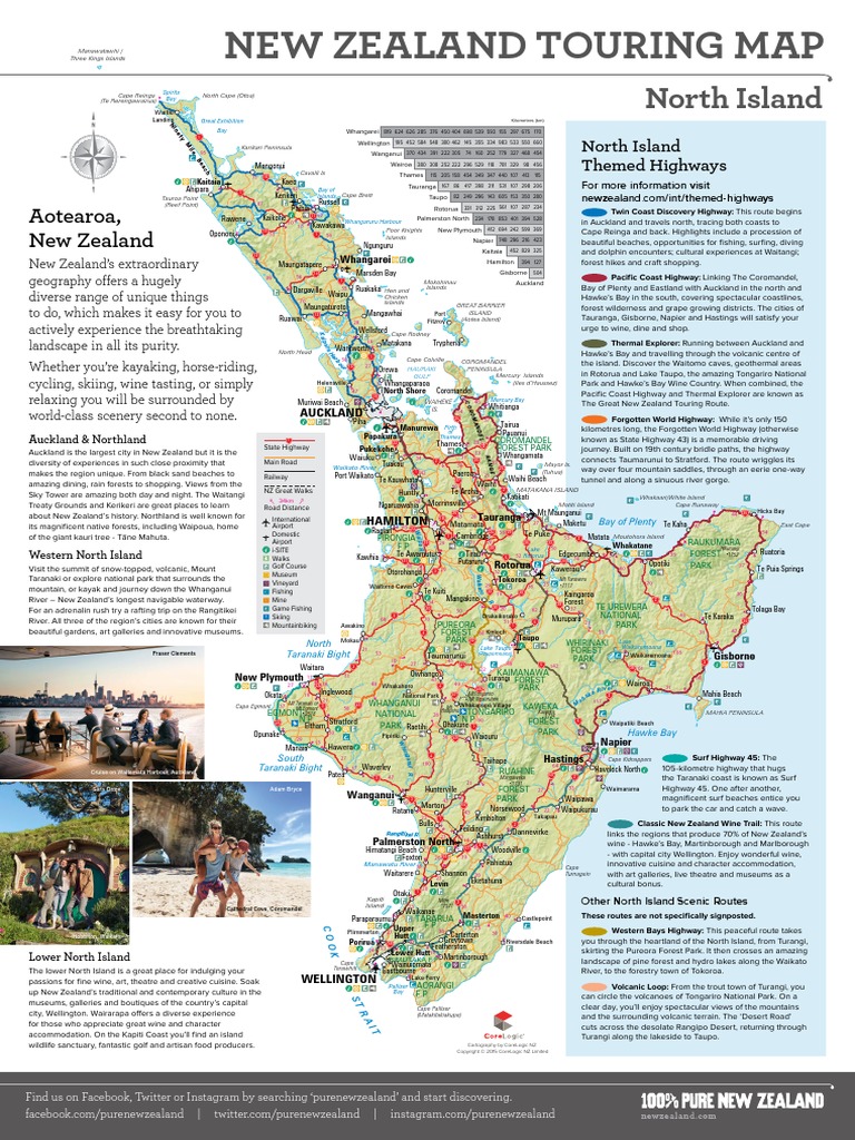 NZ Touring Map | PDF | Earth Sciences | Nature