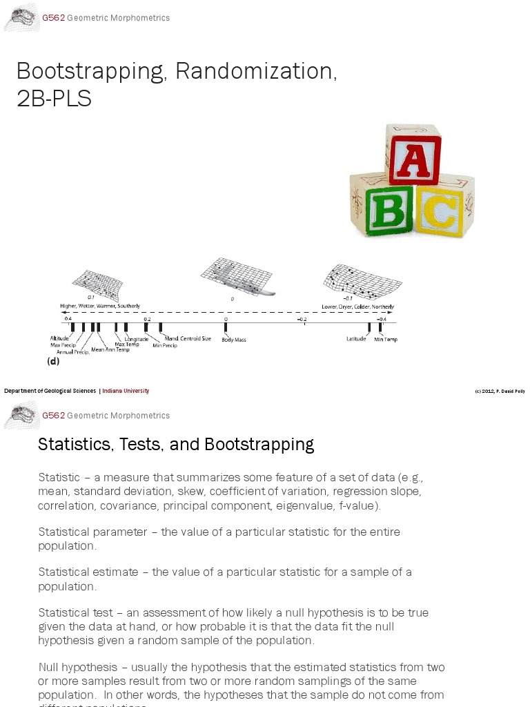 Lecture 7 Bootstrapping Randomization 2b Pls Pdf Bootstrapping